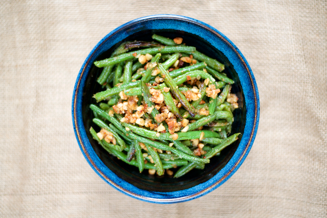 Roasted Brown Butter Ghee Green Beans with Macadamia Nuts – that paleo ...